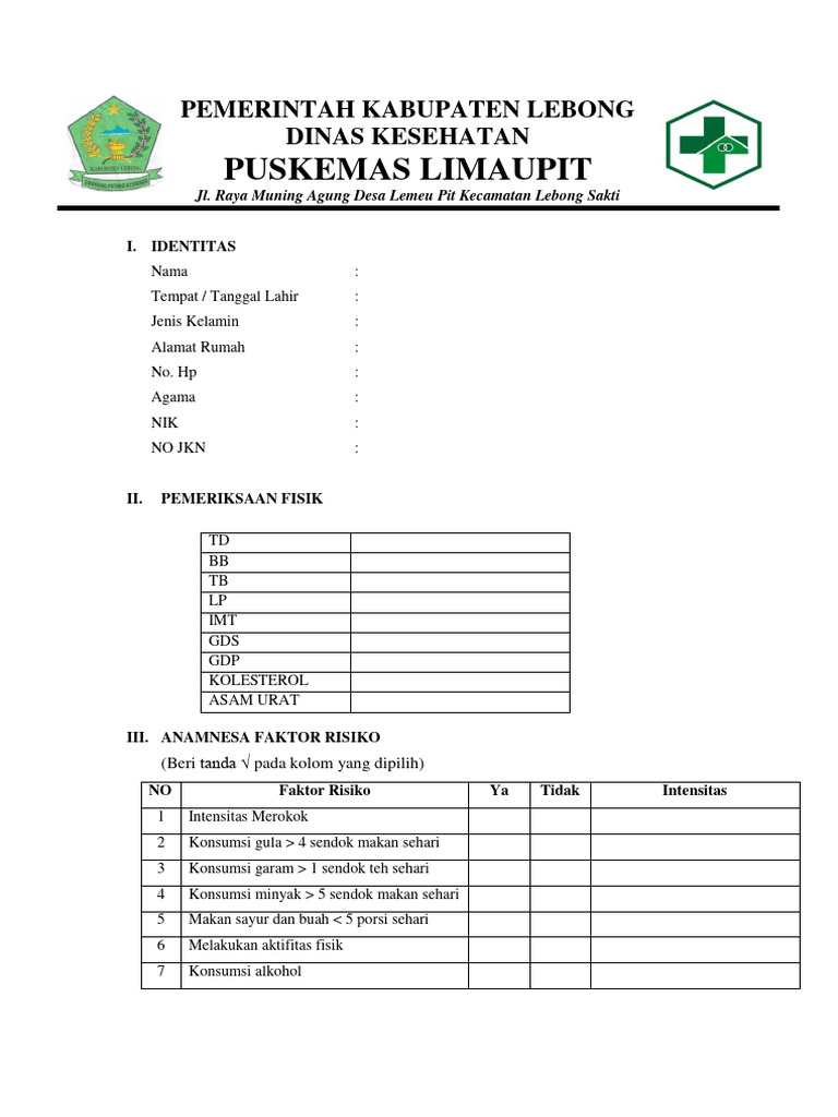 Format Deteksi PTM | PDF