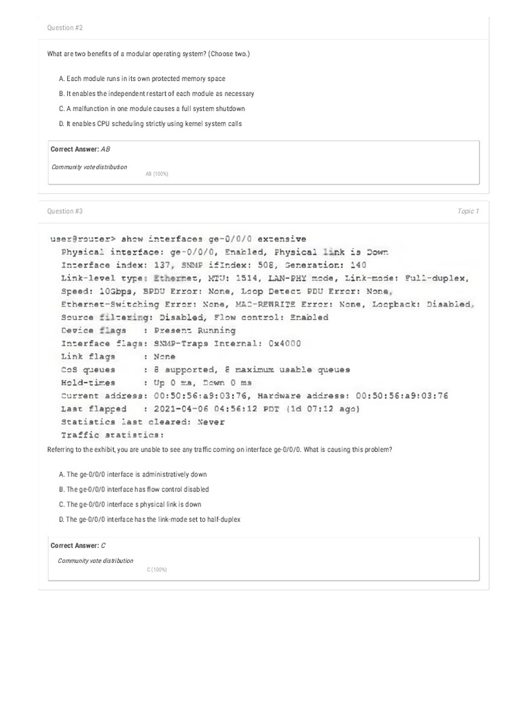 JN0-104 Exam 2 | PDF | Router (Computing) | Firewall (Computing)