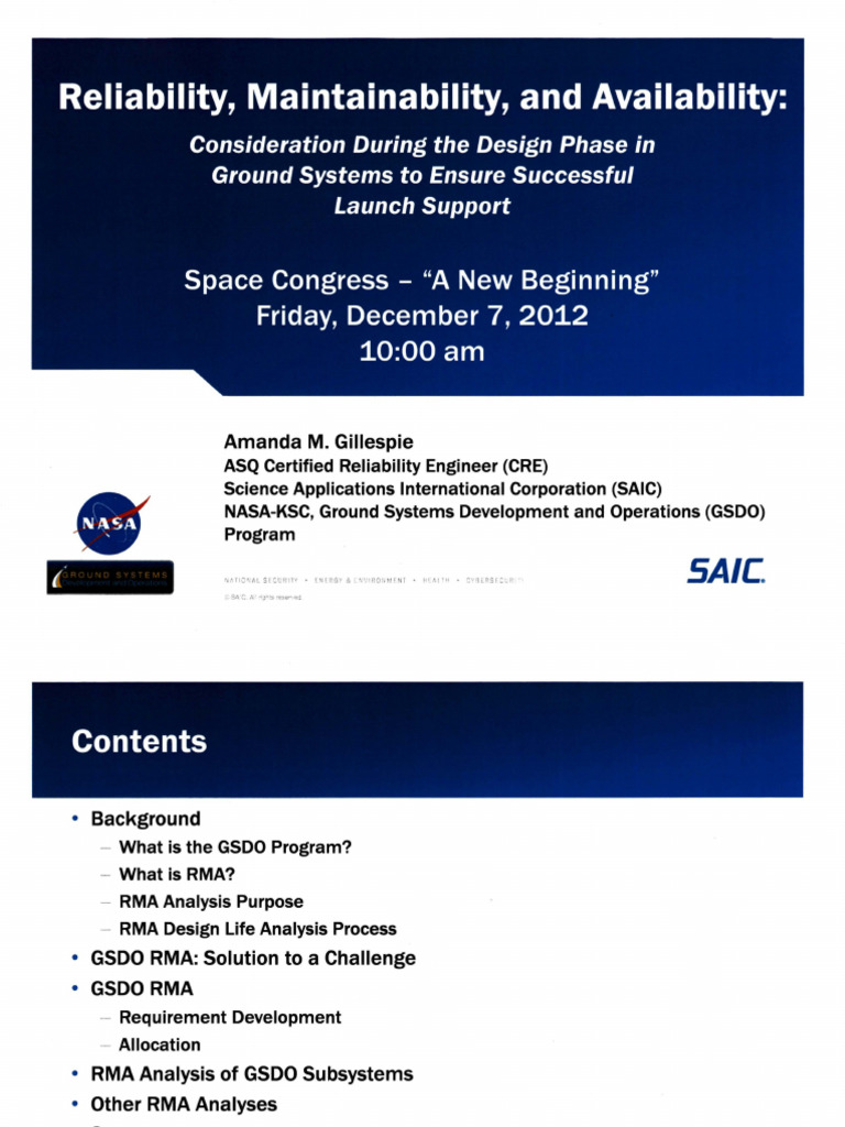 Ment | Download Free PDF | Reliability Engineering | Space Launch System