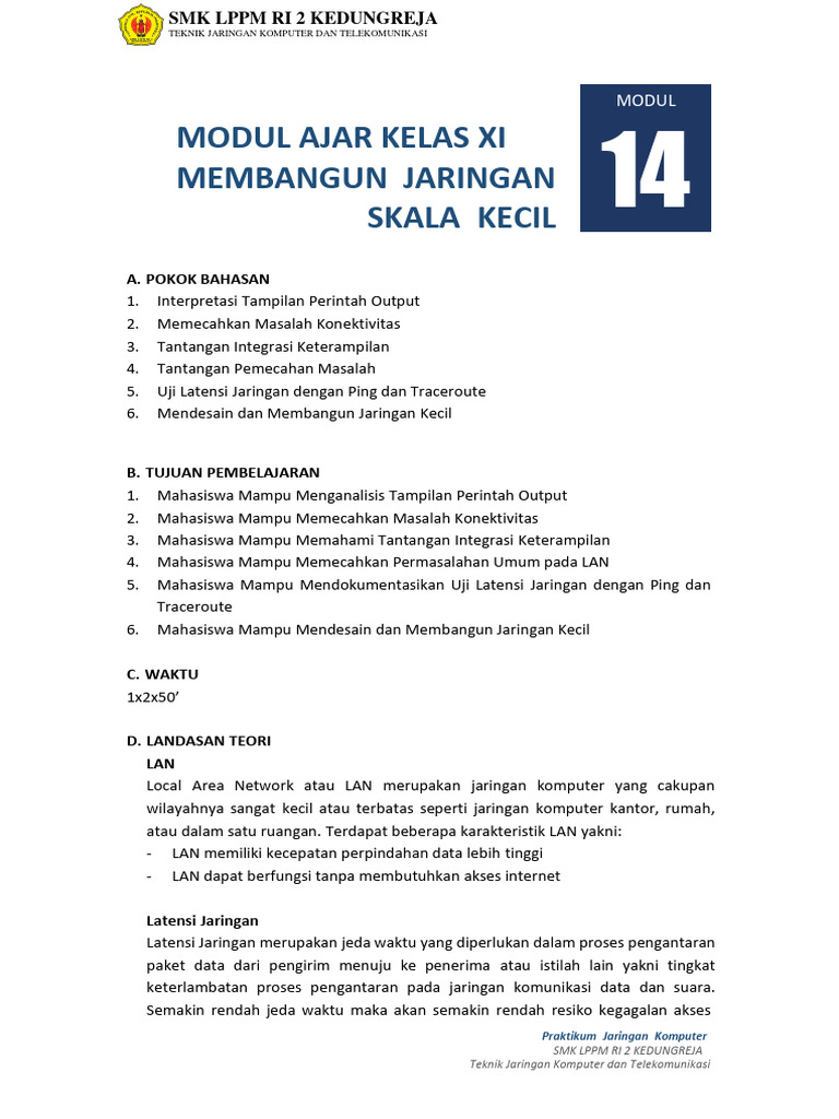 MODUL AJAR KELAS XI | PDF