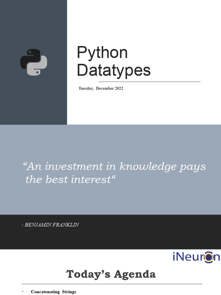 Python ML Bootcamp Lecture 4 Formated | PDF | Arithmetic | Computer Programming