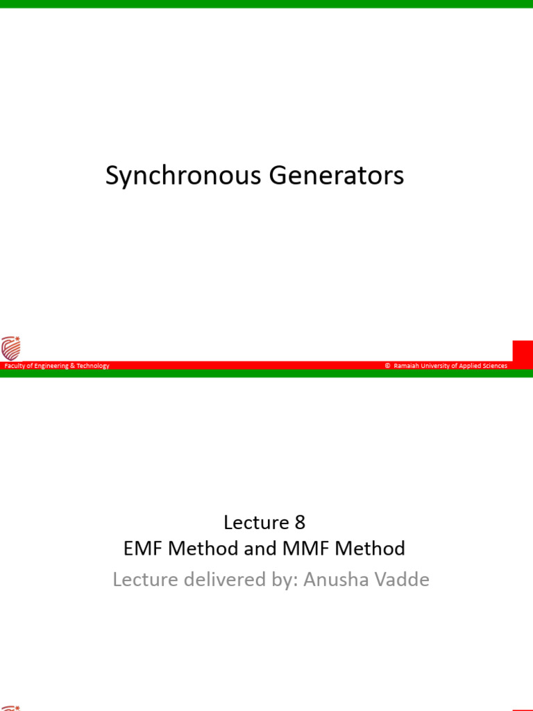 EEC212A_5 EMF and MMF | PDF | Electric Generator | Electrical Impedance