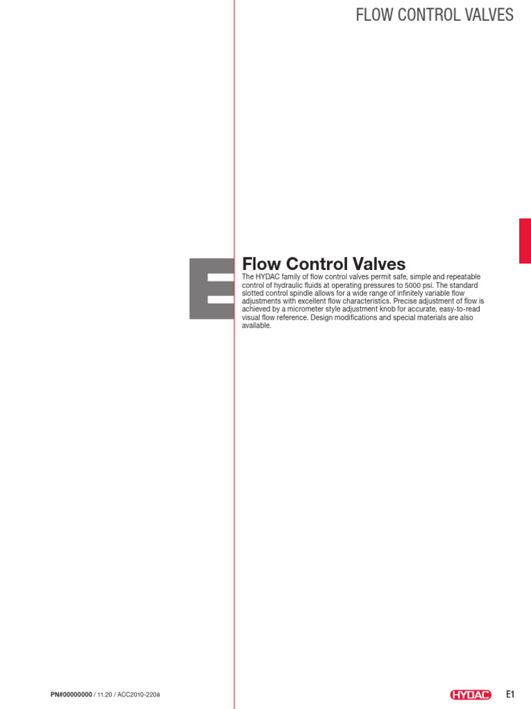 Flow Control Valves | PDF | Valve | Flow Measurement