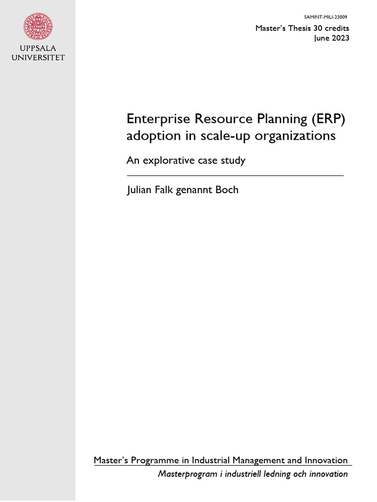 Erp Scale Organization | PDF | Enterprise Resource Planning | Business ...