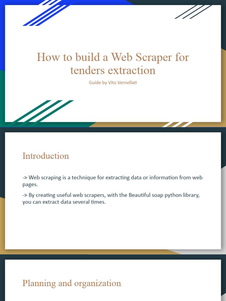 How To Build A Web Scraper For Tenders Extraction | PDF | World Wide ... How To Build A Web Scraper For Tenders Extraction | PDF | World Wide ...