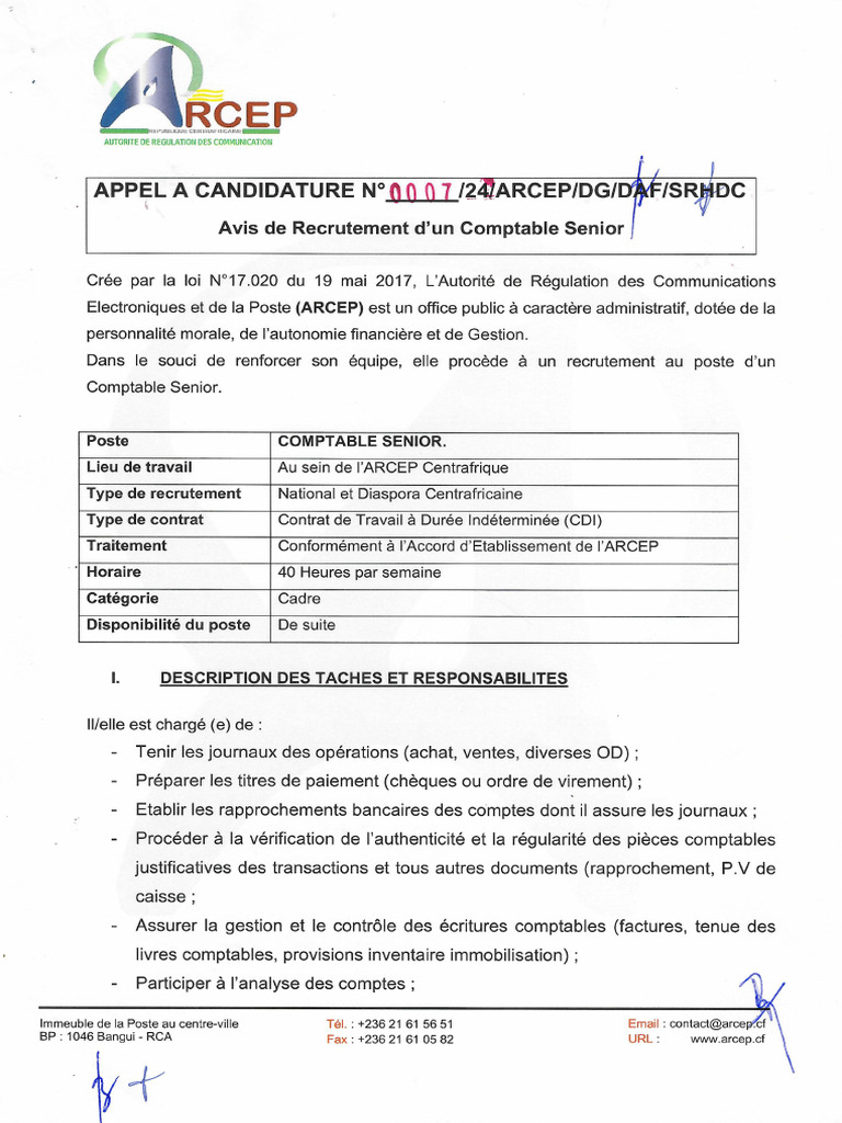 Comptable Senior | PDF