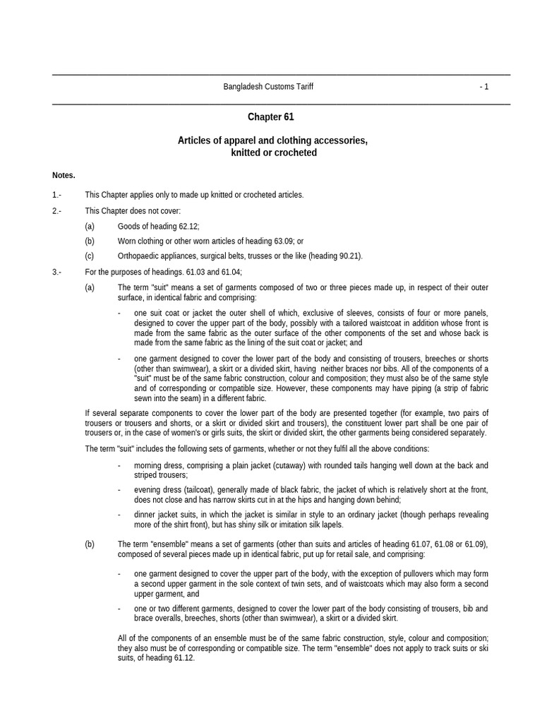 Chapter 619 | PDF | Textiles | Yarn