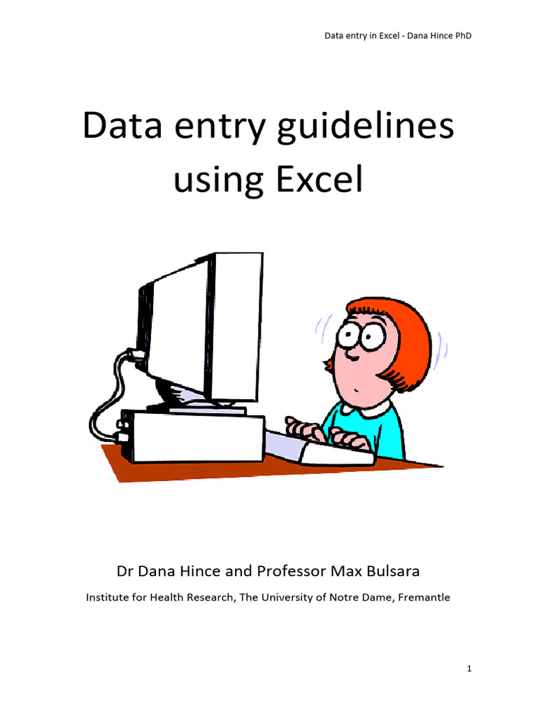 Data Collection - Setting Up Excel | PDF | Microsoft Excel | Spreadsheet