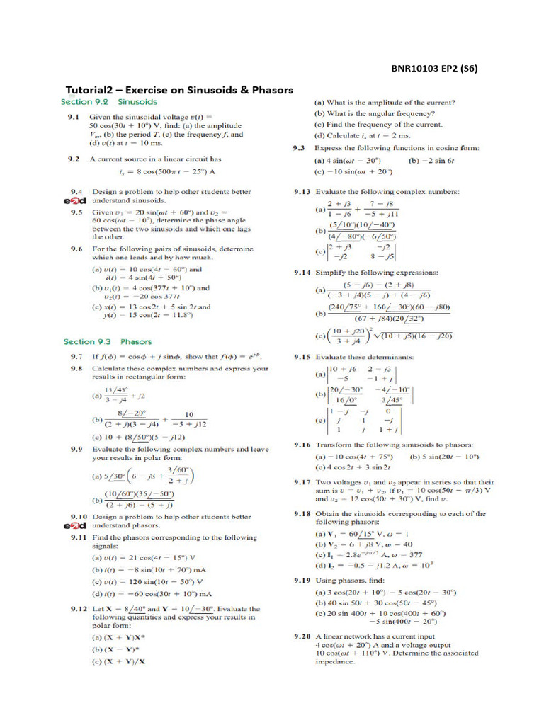 Tutorial 2 BNR 10103 Ep 2 | PDF