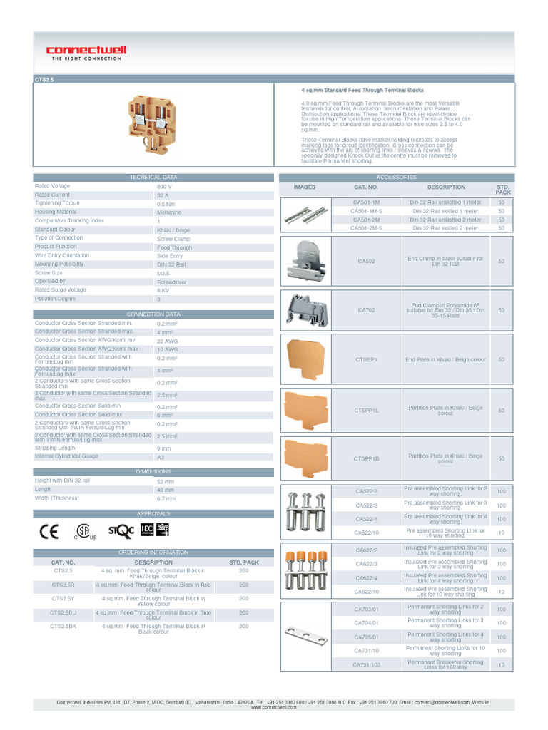 CTS2 5 | PDF | Manufactured Goods | Electrical Engineering