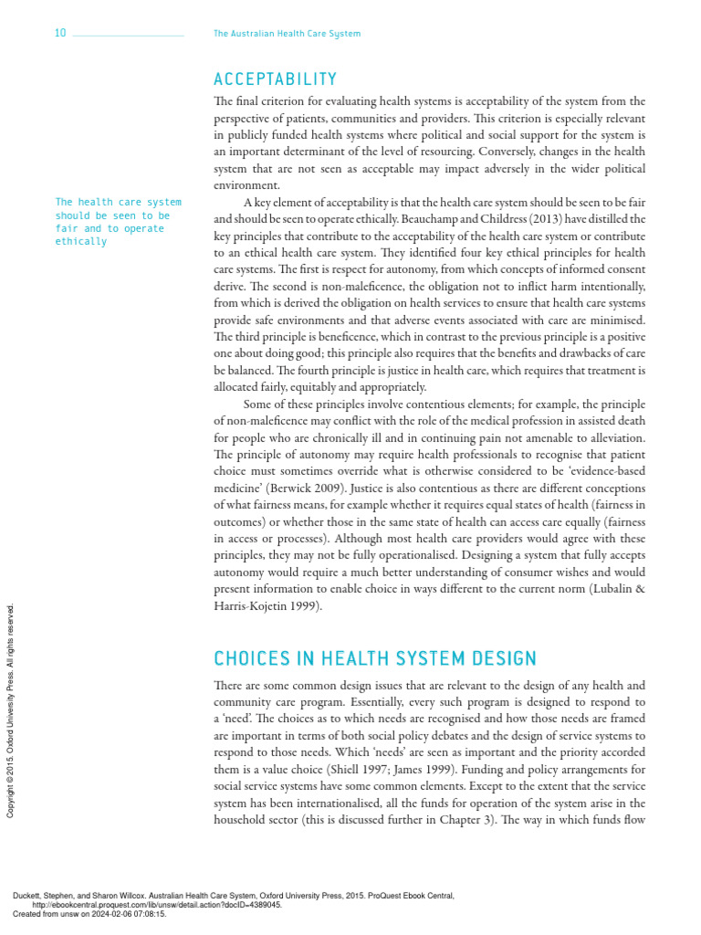 PG 10 - 21 Australian Health Care System - (Choices in Health System ...