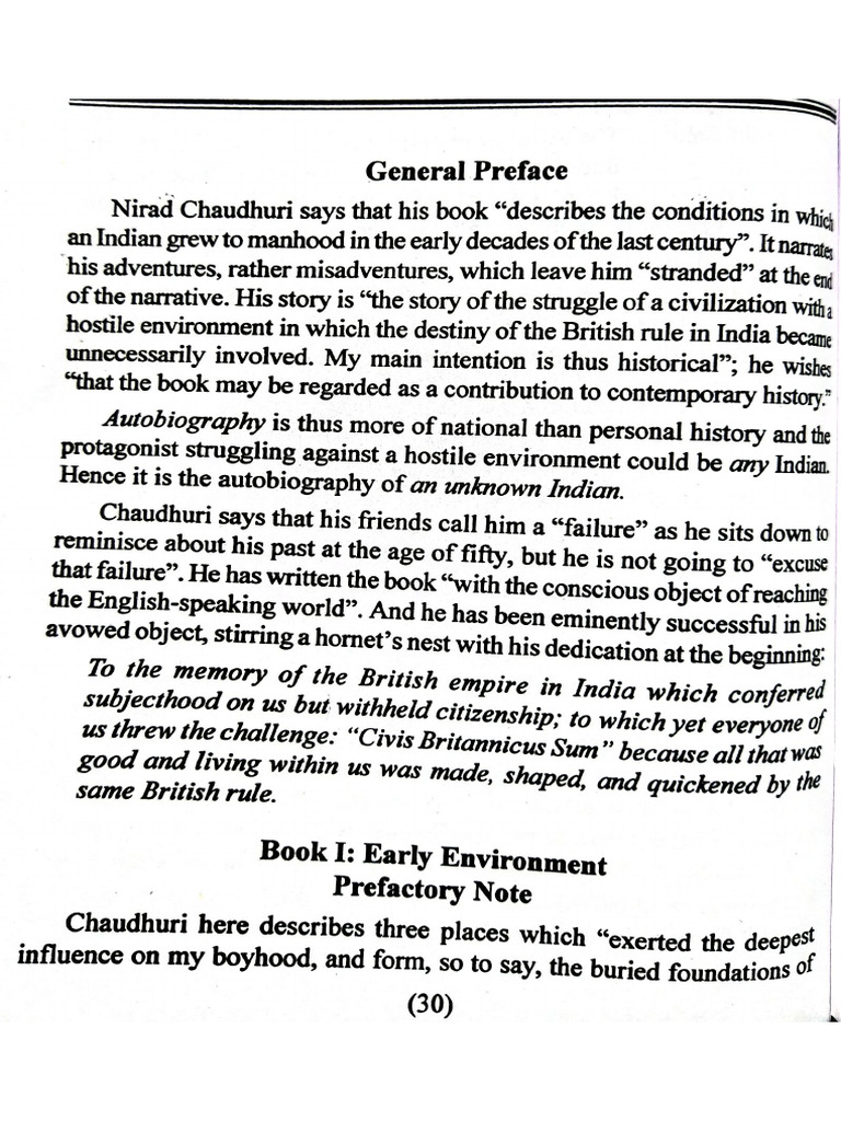 Critical Summary - Nirad C. Chaudhuri | PDF
