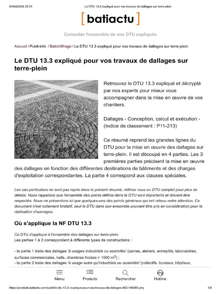 Le DTU 13 | PDF