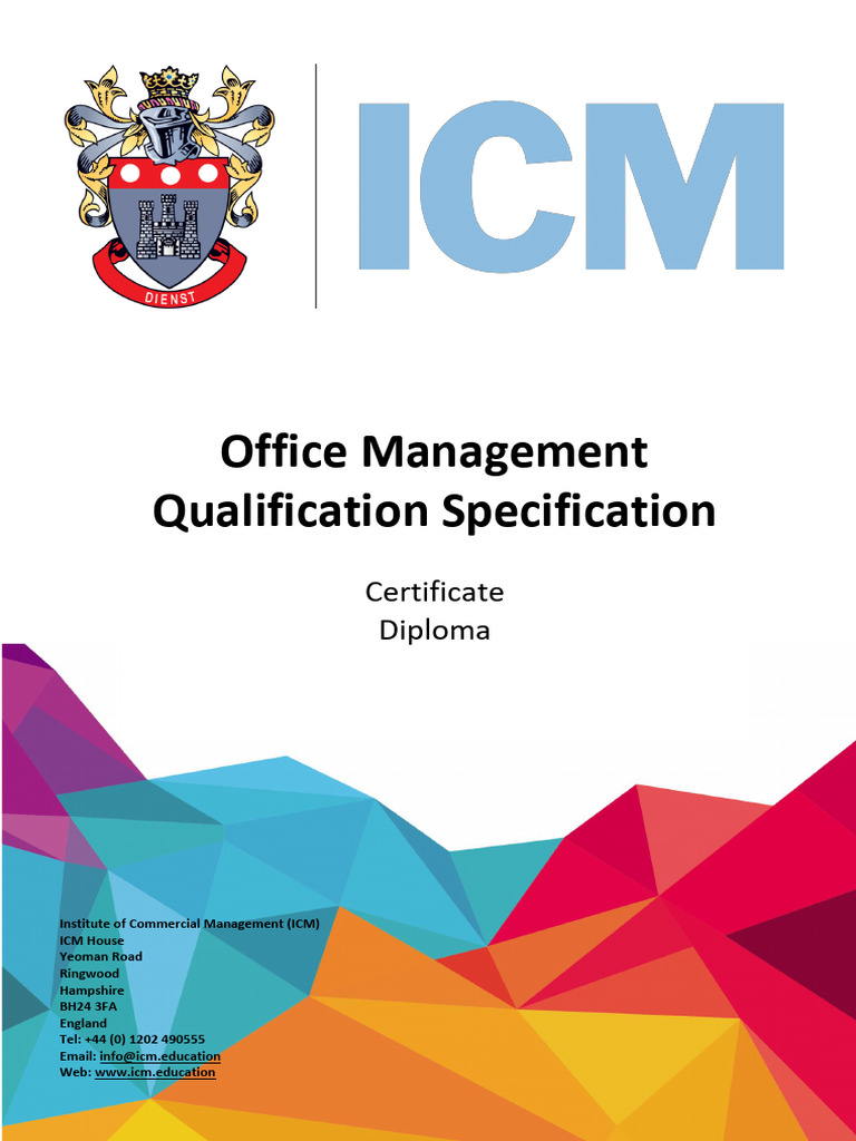 Office Management Qualification Specification | PDF | Computer File ...