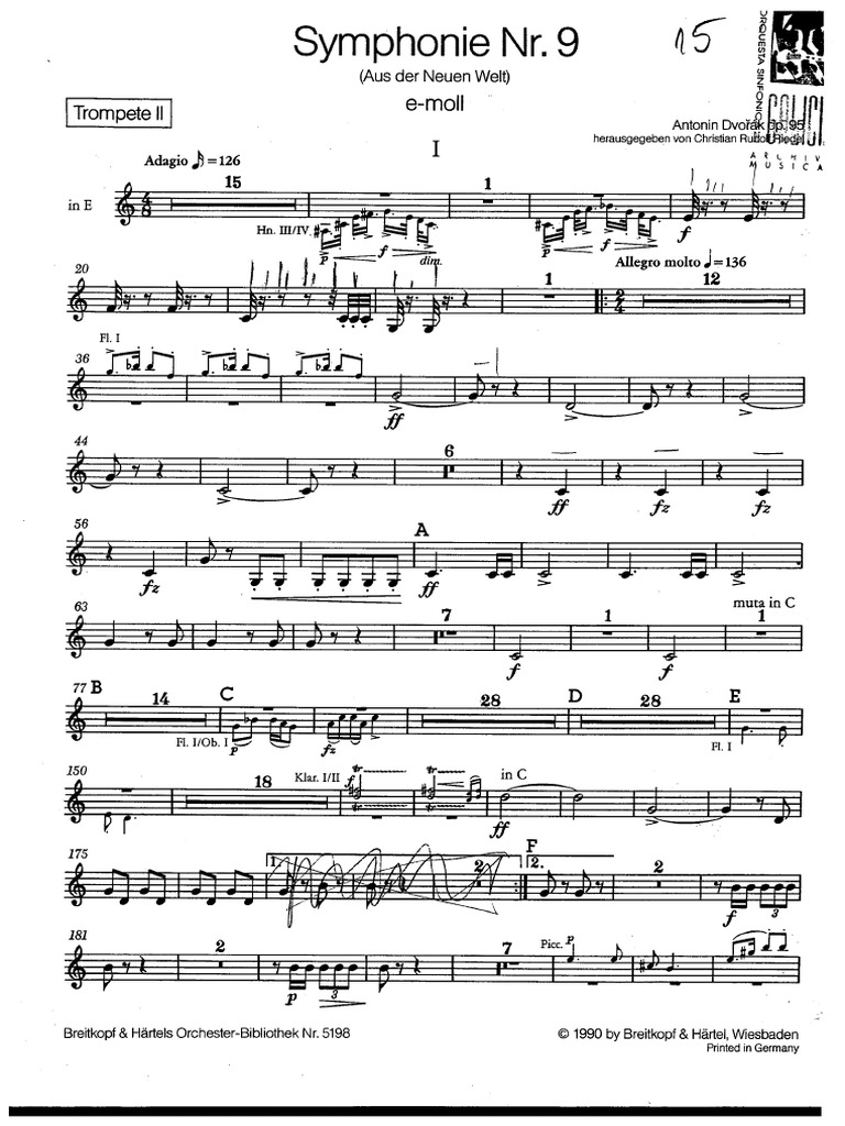 Dvorak-Sinfonia 9-Trompeta II | PDF