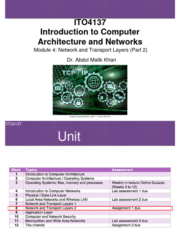 Module 4 - Part 2 Network and Transport Layers | PDF | Routing | Router (Computing)