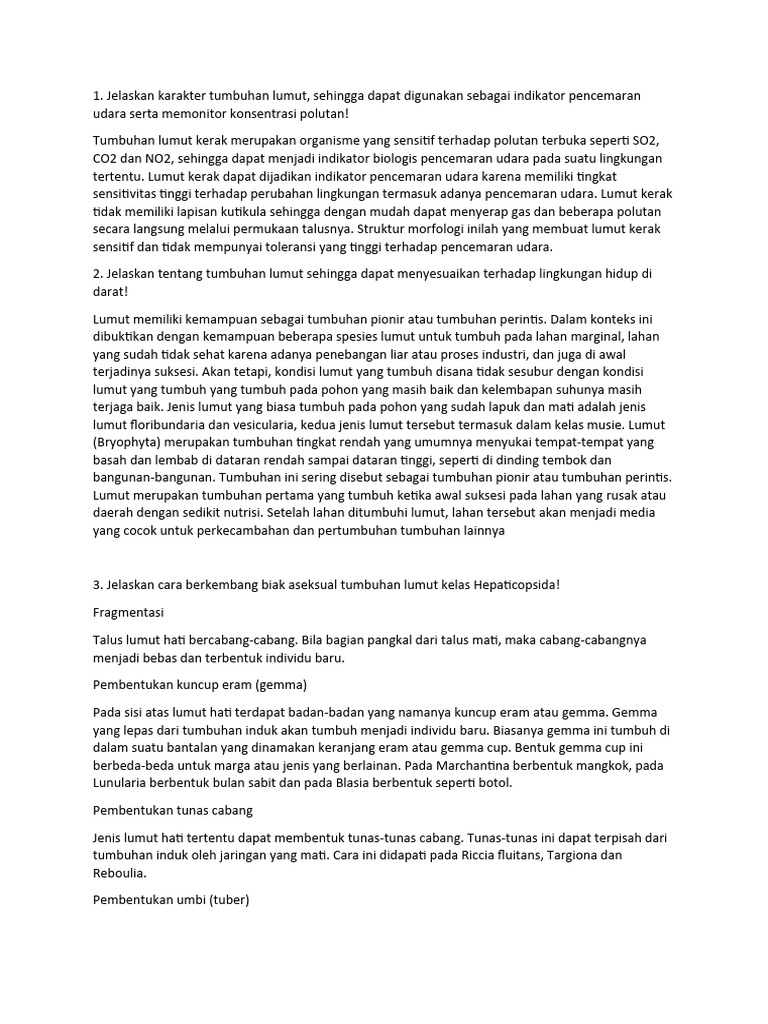 ANDORO BROTO BUONO Taksonomi Tumbuhan Rendah 3 | PDF