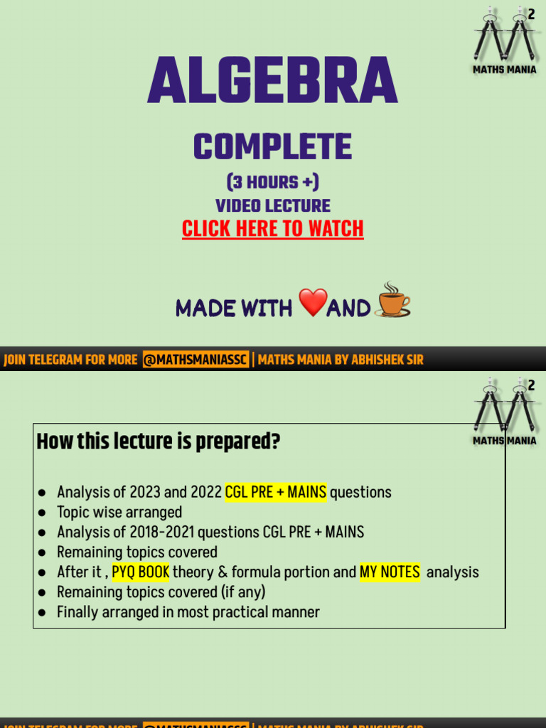 Algebra | Download Free PDF | Mathematics | Algebra