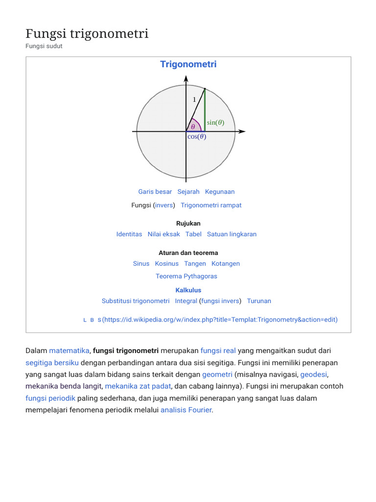 Fungsi Trigonometri | PDF