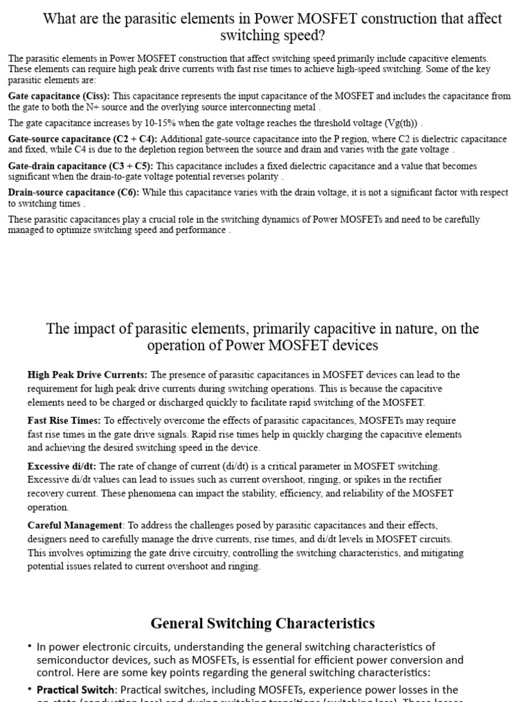 Application of Mosfet | PDF | Field Effect Transistor | Mosfet