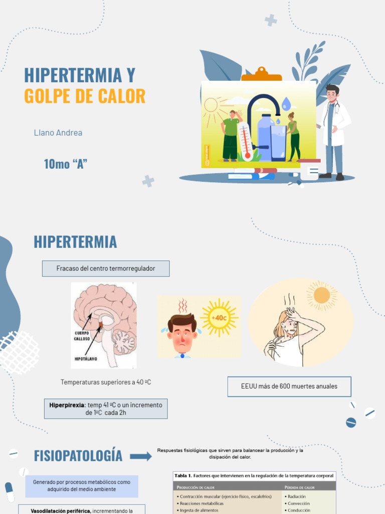 Hipertermia y Golpe de Calor | PDF | Termorregulación | Medicina