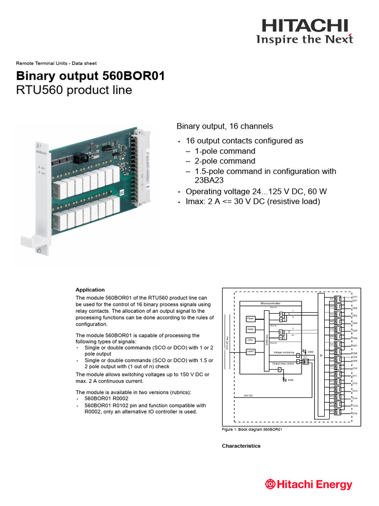 Rtu560 Bor01 | PDF | Direct Current | Power Supply
