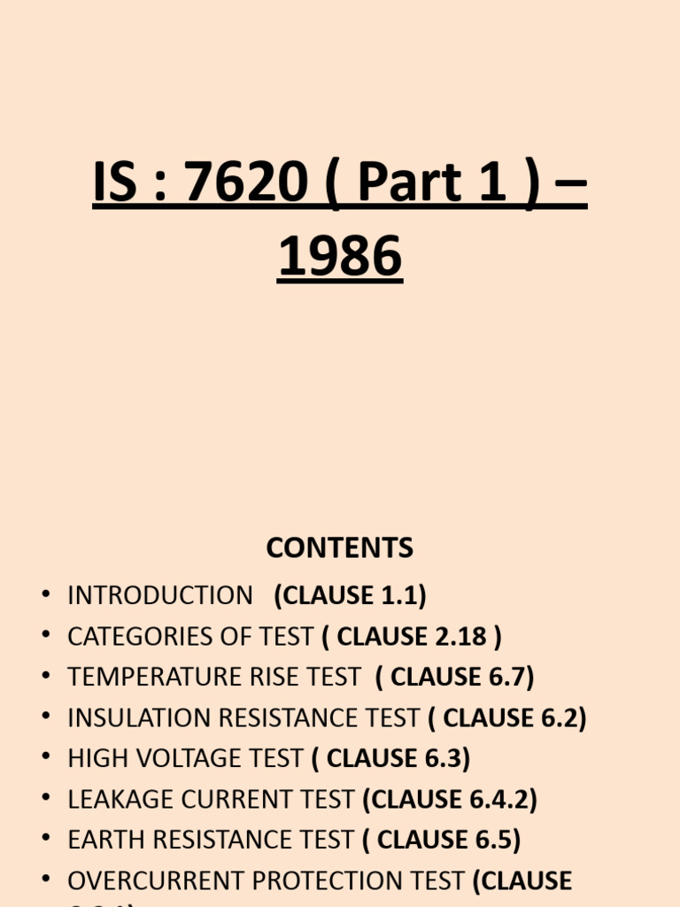 Is 7620 | PDF | Electrical Resistance And Conductance | Insulator ...
