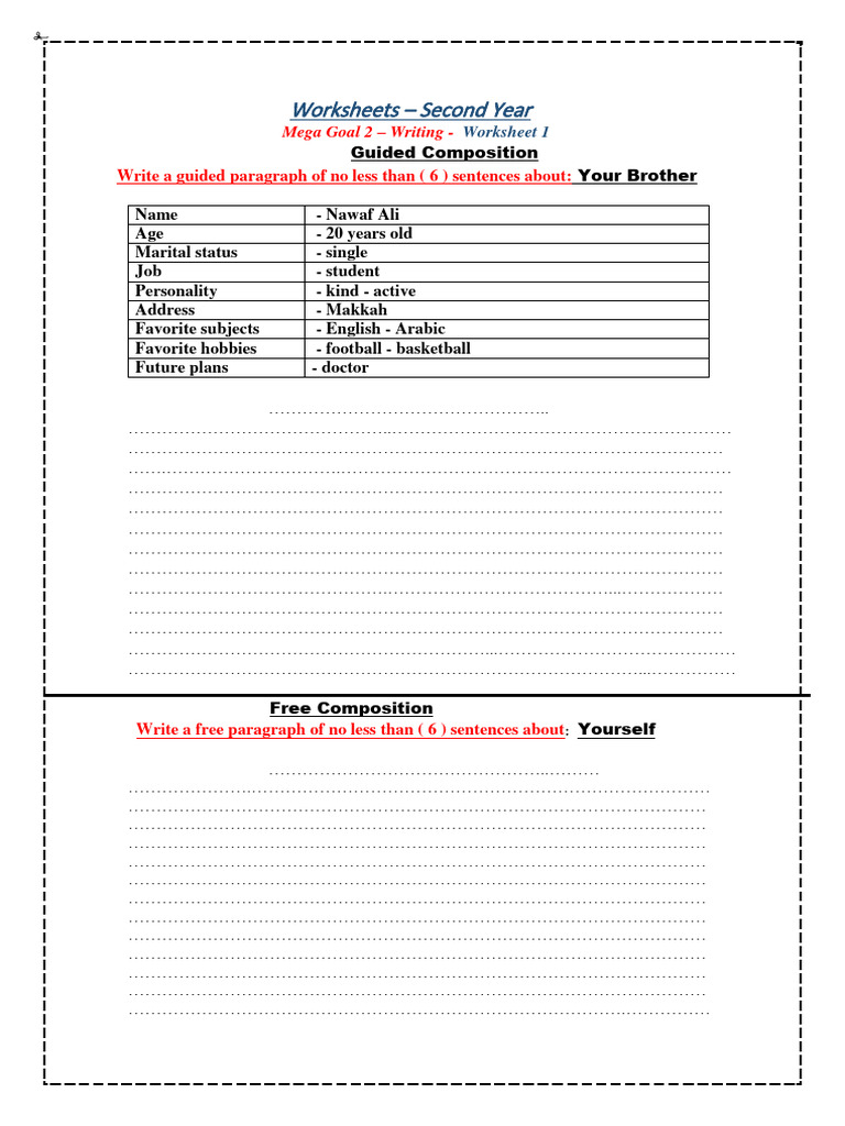 E2 - Worksheets New | PDF