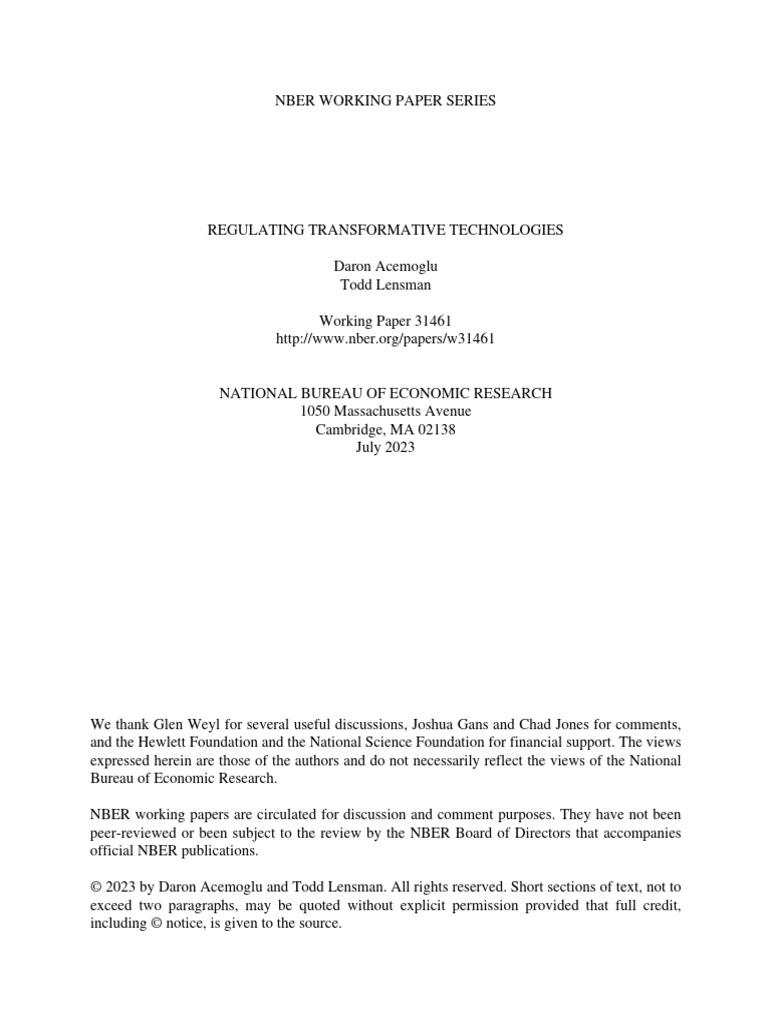Regulating Transformative Technologies | PDF | Artificial Intelligence ...