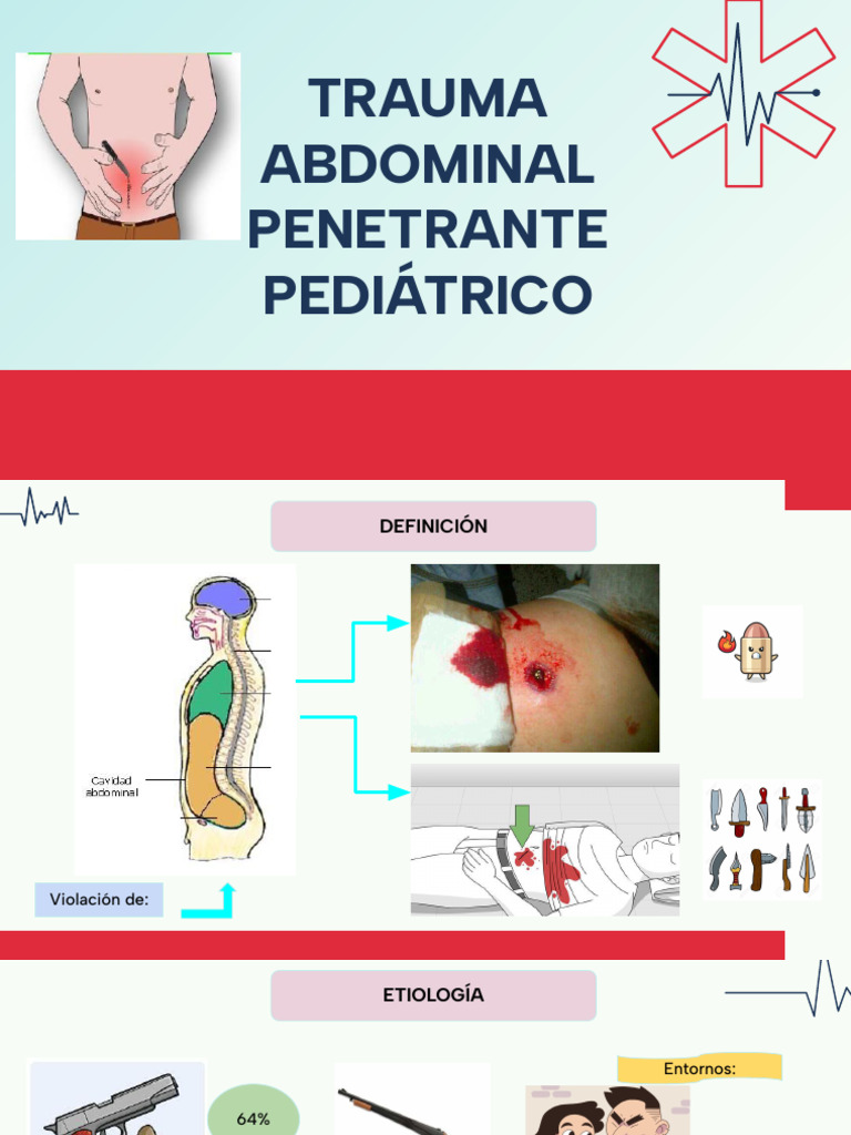 Trauma Abdominal Penetrante Pediátrico | PDF | Ct Scan | Medicina