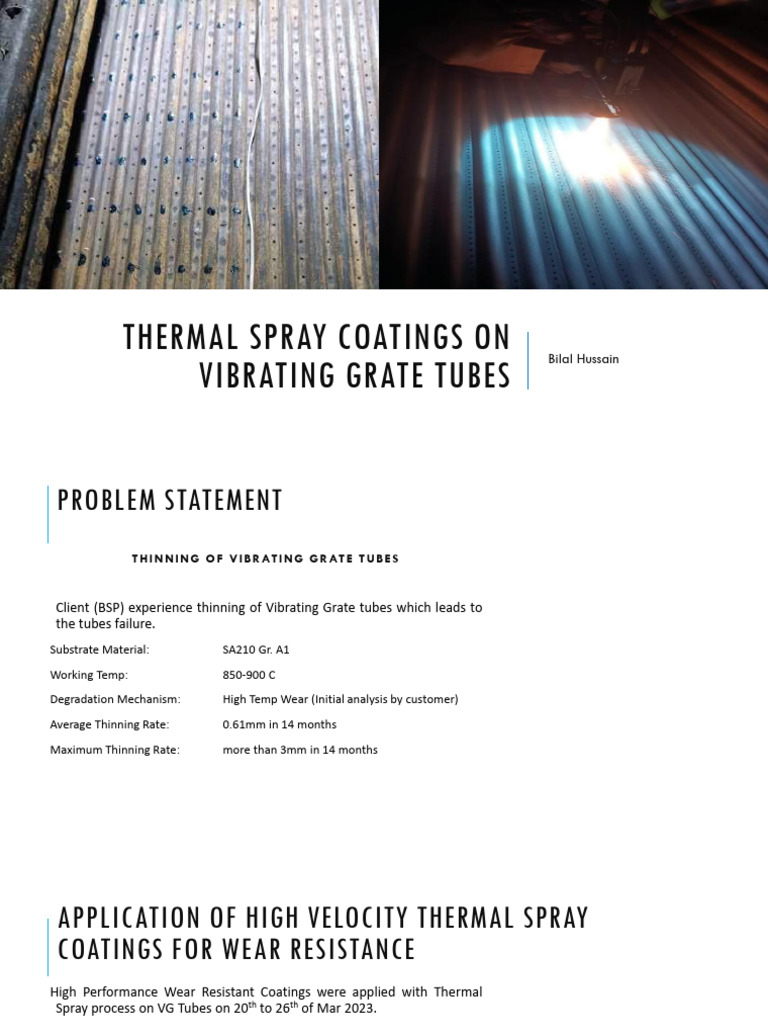 VG Tubes Coatings Analysis and Report | PDF | Corrosion | Coating