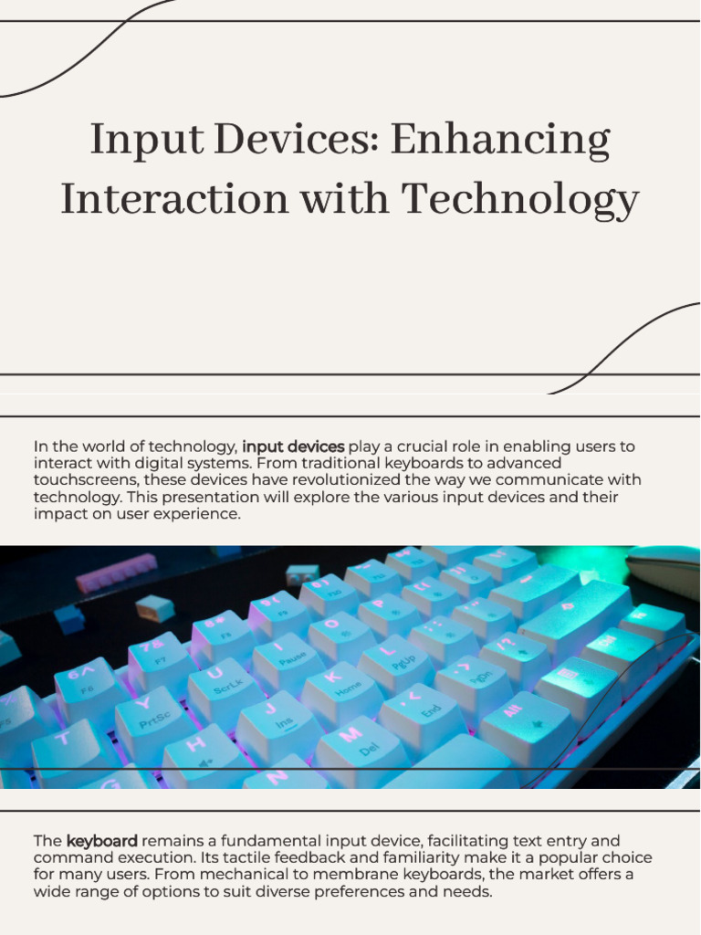 Slidesgo Input Devices Enhancing Interaction With Technology 20240619102029BHtB | PDF ...