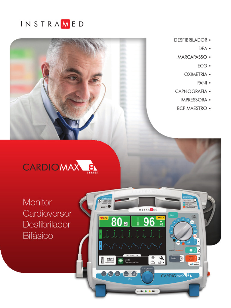 Cardioversor CardioMax: Tecnologia Avançada | PDF | Coração | Cardiologia