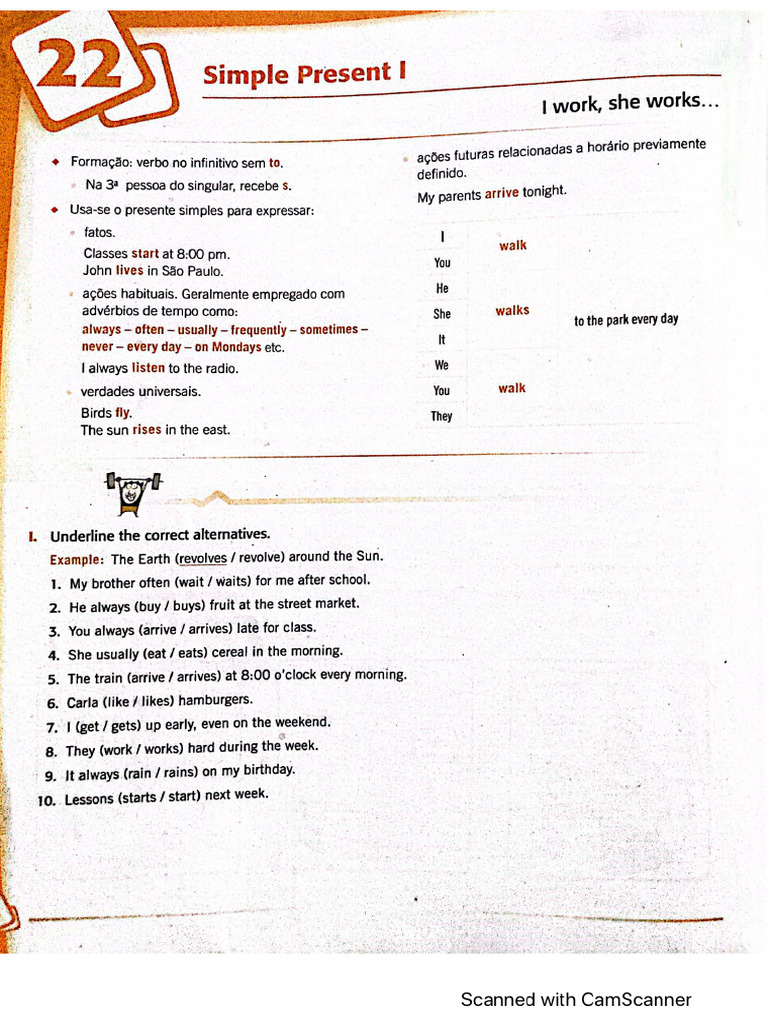 22 - Simples Present I | PDF