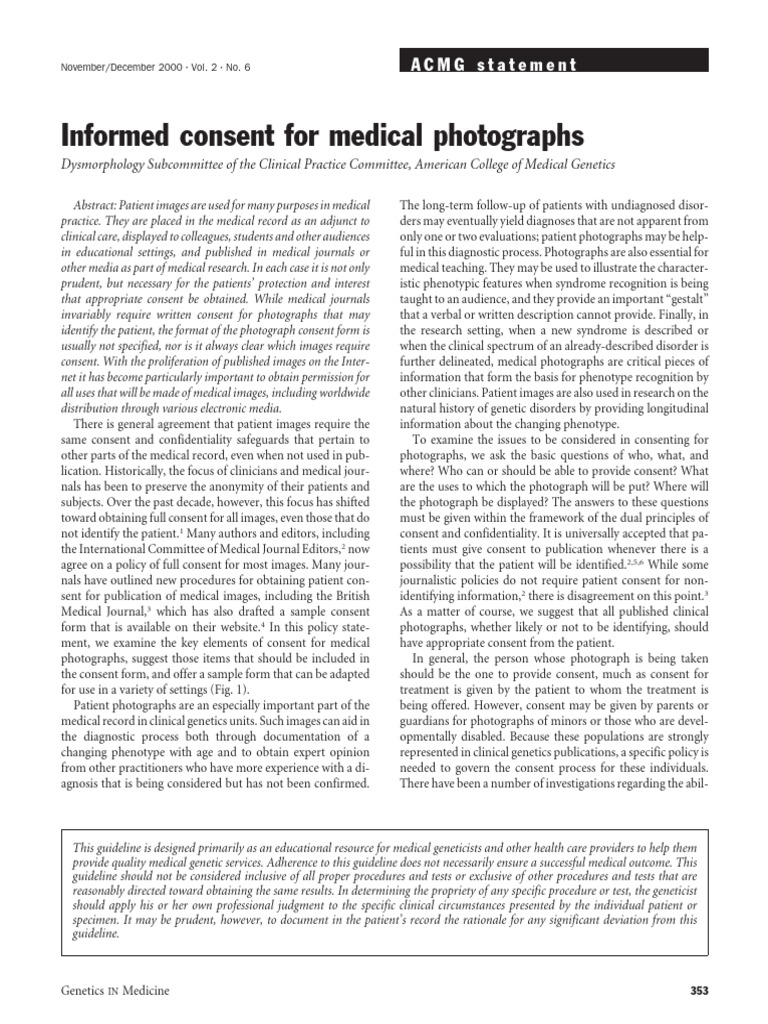 Informed Consent | PDF | Informed Consent | Medical Genetics