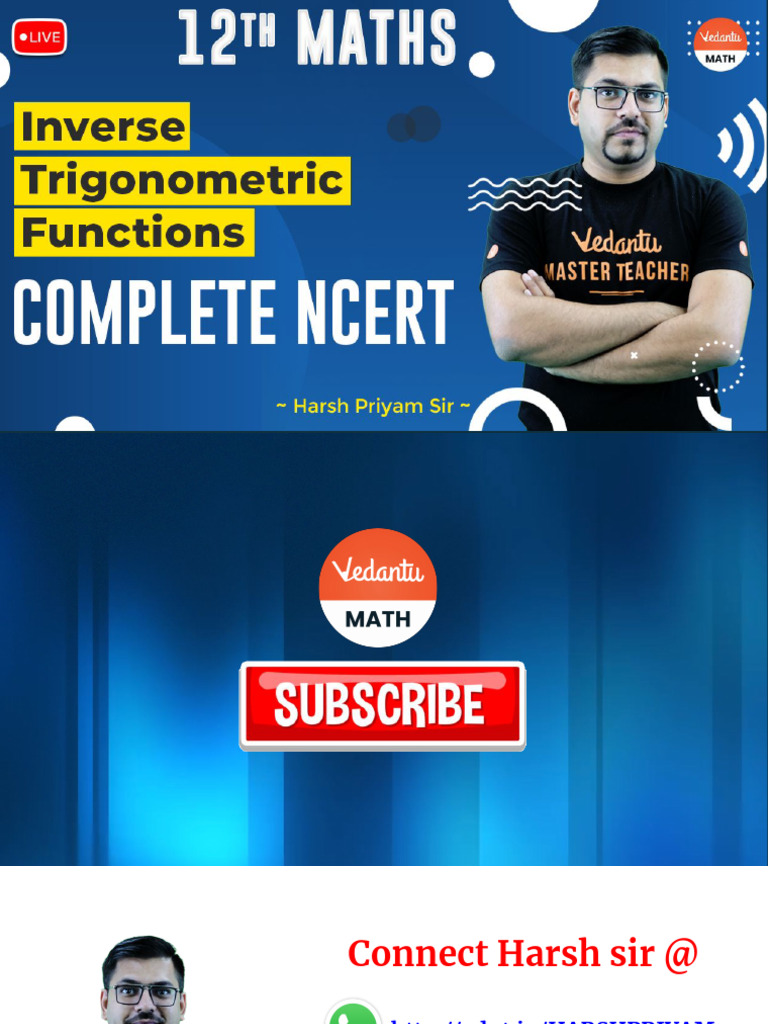 Inverse+Trigonometric+Functions+ +Oneshot | PDF | Trigonometric ... Inverse+Trigonometric+Functions+ +Oneshot | PDF | Trigonometric ...