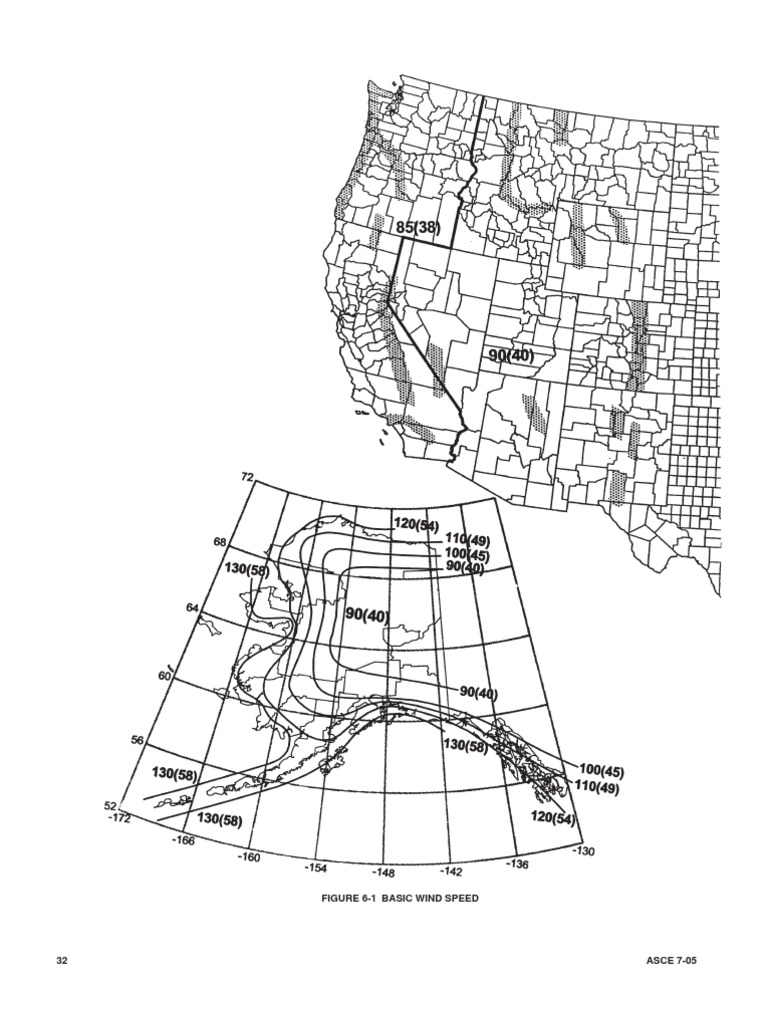 ASCE 7-05 Wind Chart | PDF