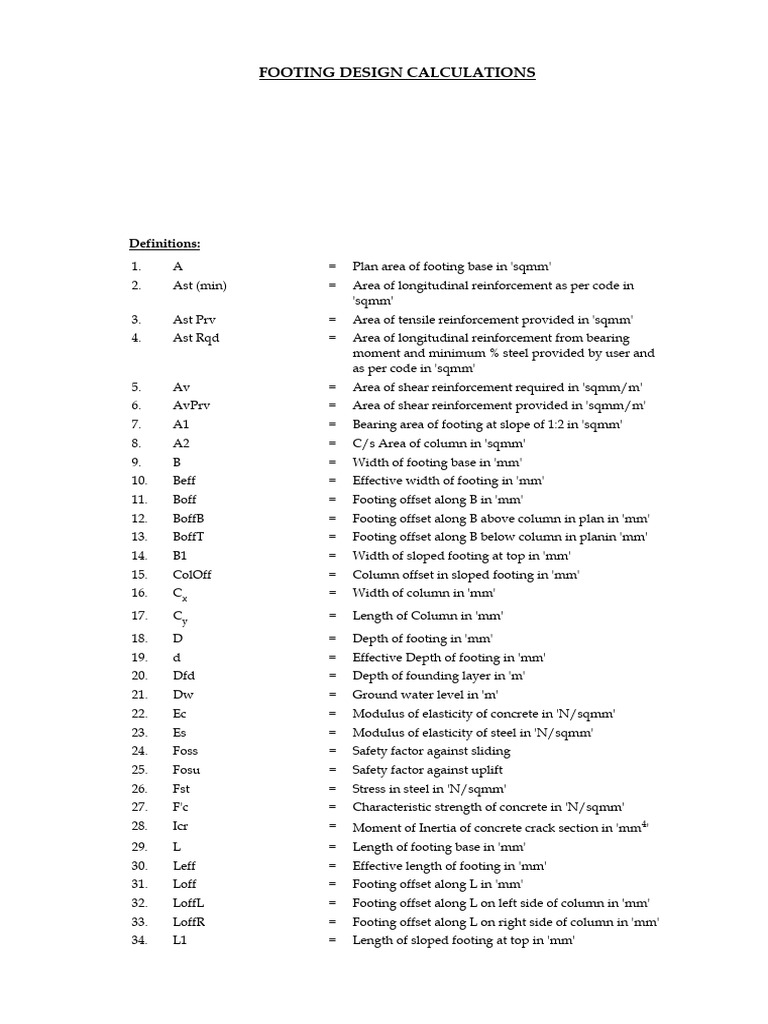 Footing Calculations | Download Free PDF | Bending | Civil Engineering