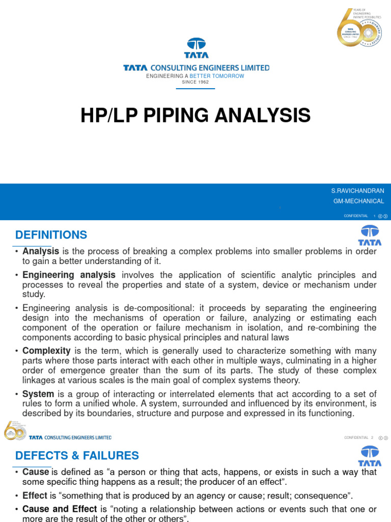 HP LP Piping Analysis - Final PPT | PDF | Corrosion | Energy Dispersive ...