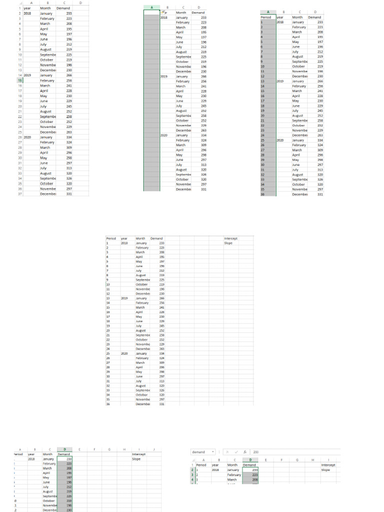 Excel trend and seasonality | PDF
