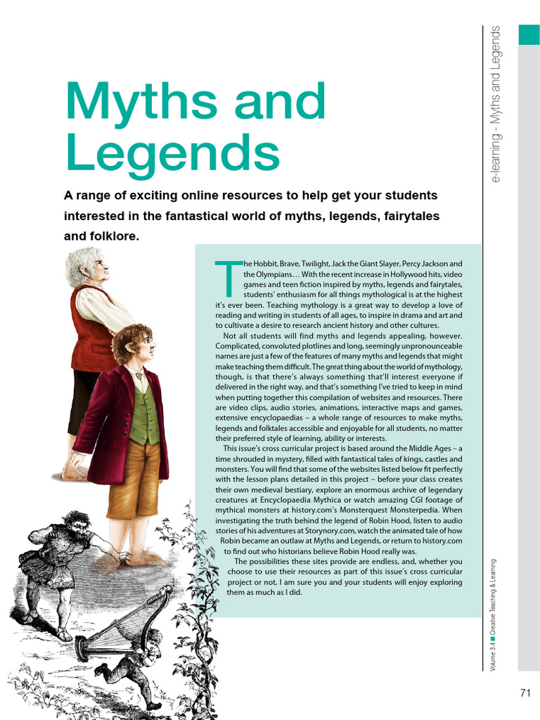 Myths and Legends | PDF | Greek Mythology | Fairy Tales