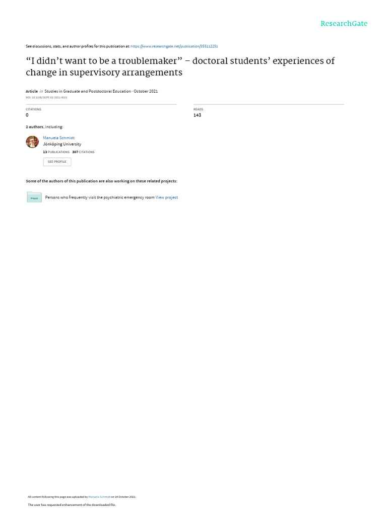 10 1108 - Sgpe 02 2021 0011 | PDF | Experience | Feeling