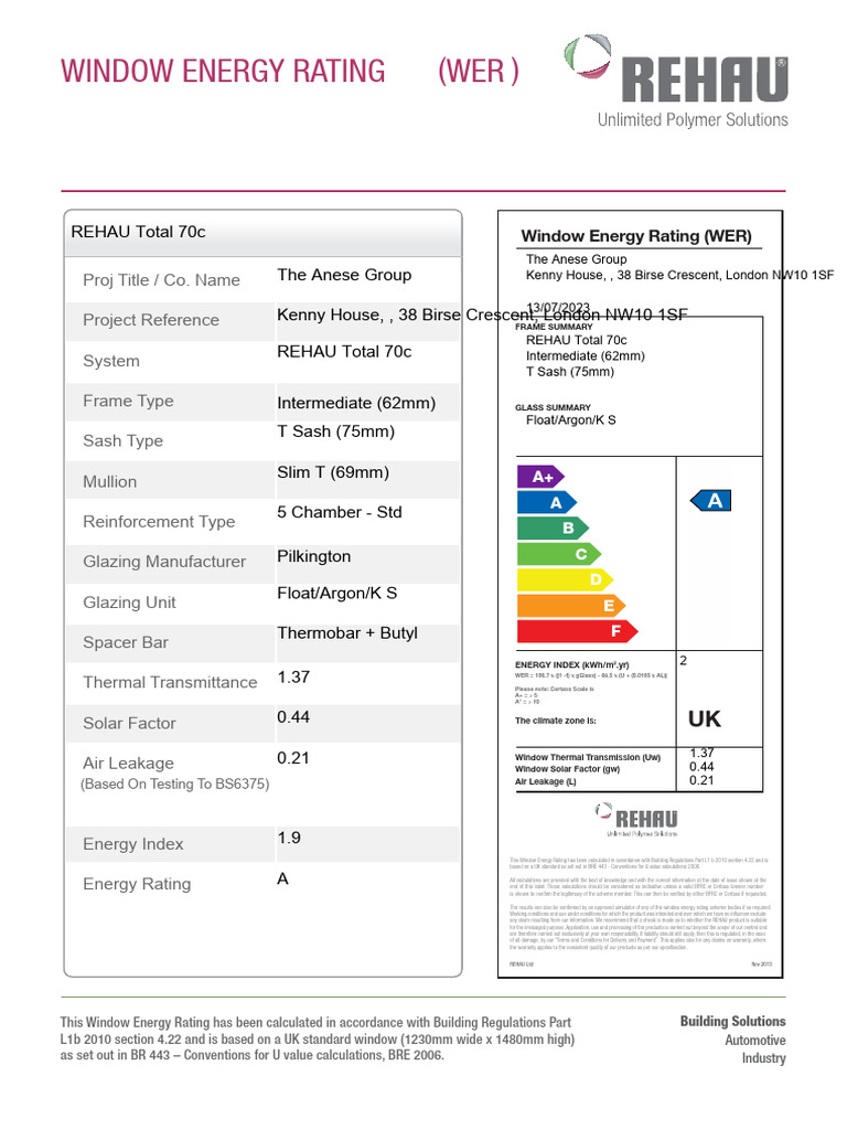 Window Energy Rating (WER) | Download Free PDF | Window