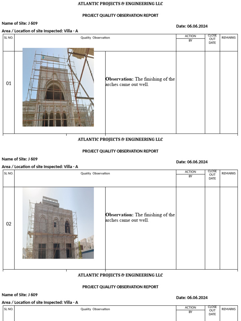 Site Visit - J 609 On 06.06.24 | PDF | Architectural Design | Architecture