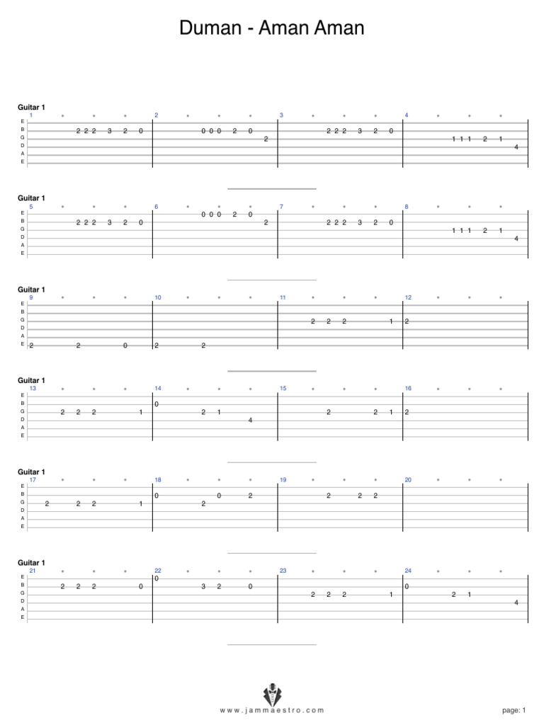 Duman - Aman Aman | PDF