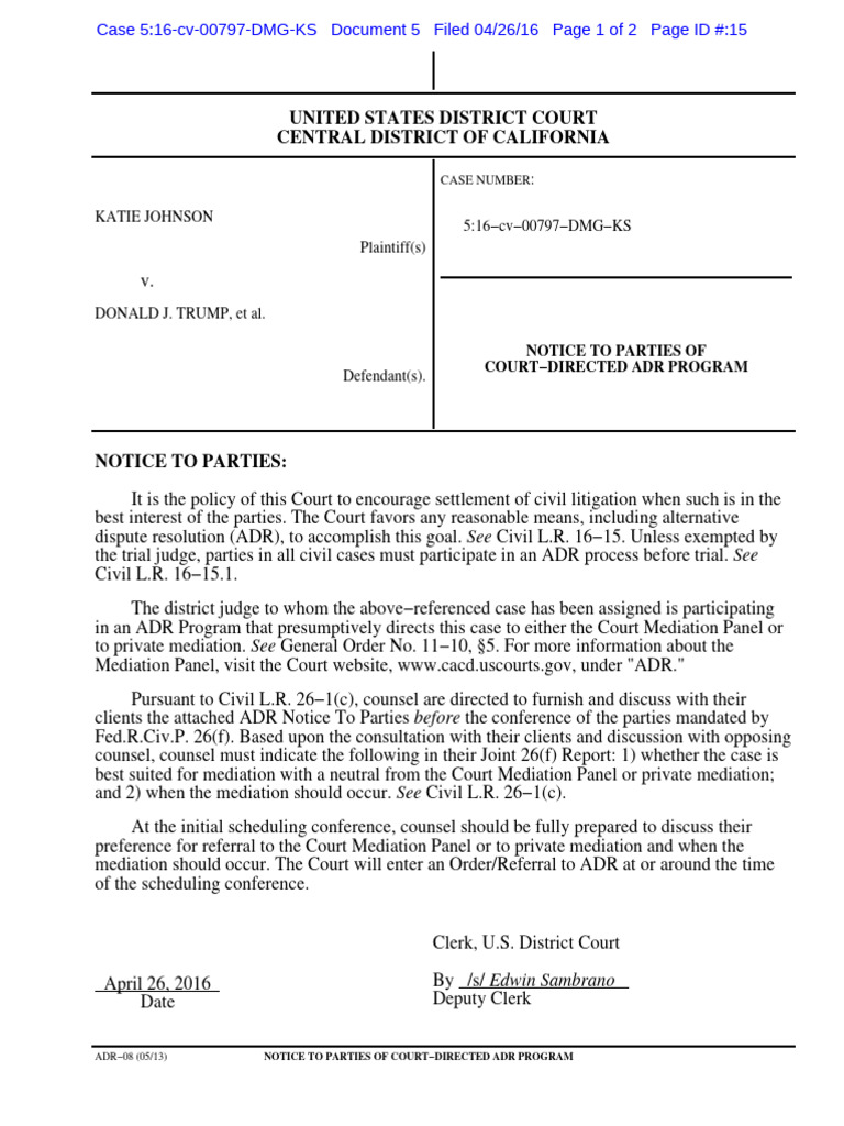 5+ +ADR+Program+Notice 2 | Download Free PDF | Alternative Dispute ...