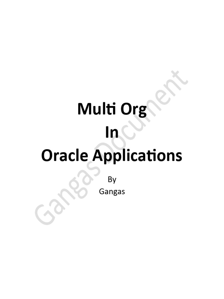 Multi Org | PDF | Expense | Menu (Computing)