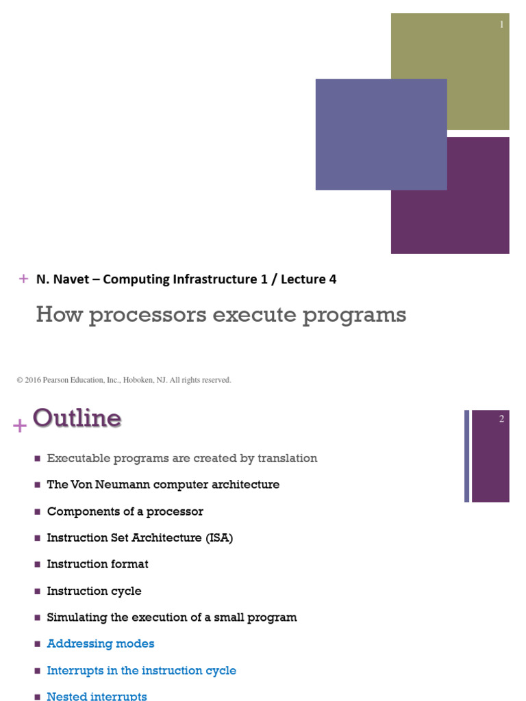 Lecture 4 | PDF | Central Processing Unit | Assembly Language