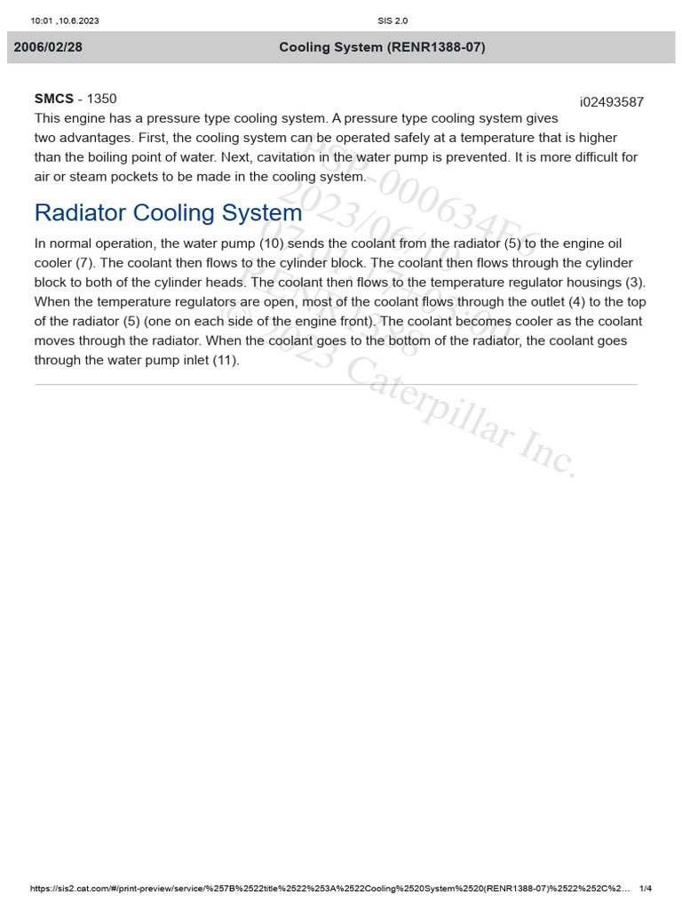 Cooling System OPERATION | PDF | Coolant | Energy Technology