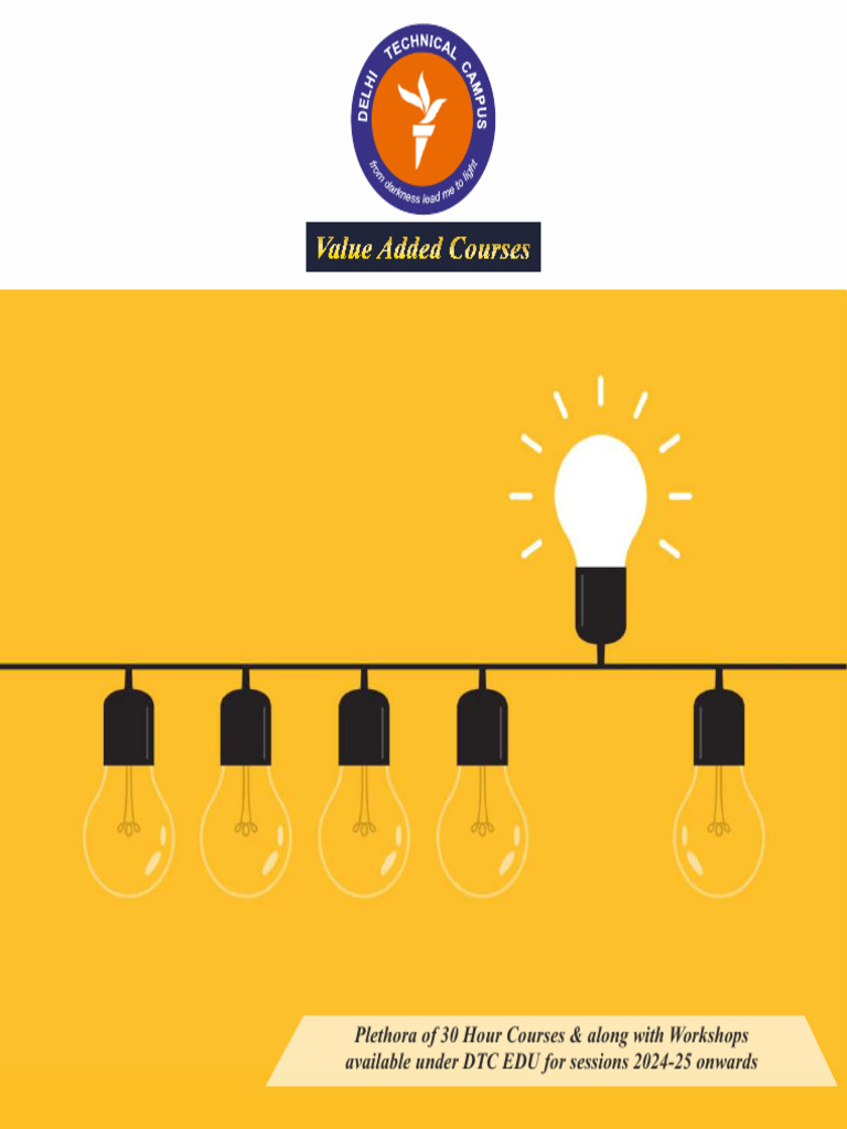 Add-On Courses - Delhi Technical Campus, Greater Noida | PDF | Internet ...